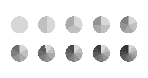 Les Segments De Section De Graphique Circulaire Placent Le Modèle De