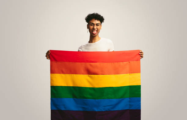 Free Stock Photo of A person holding a rainbow flag | Download Free ...