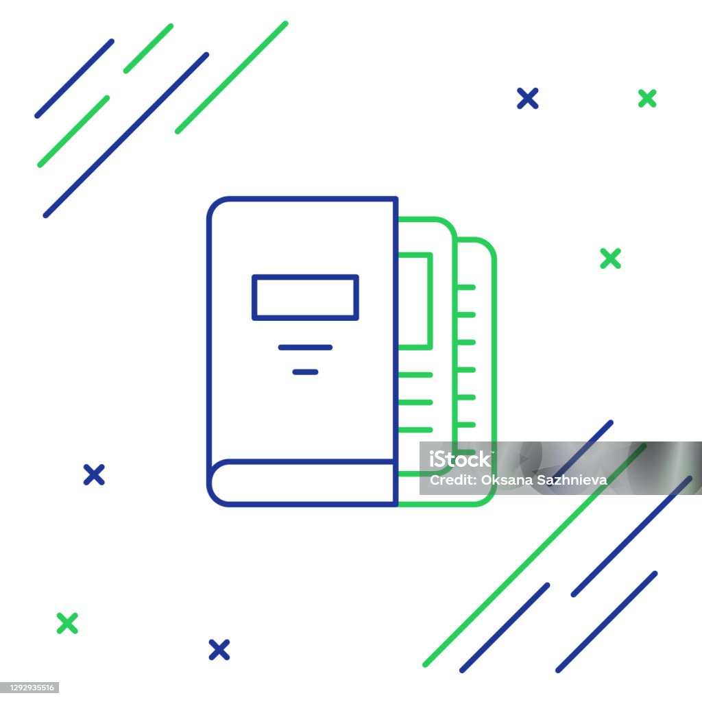 Dossiers Line Office Avec Papiers Et Icône De Documents Isolés Sur Fond