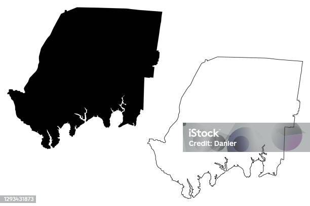 Sumner County State Of Tennessee Map Vector Illustration Scribble