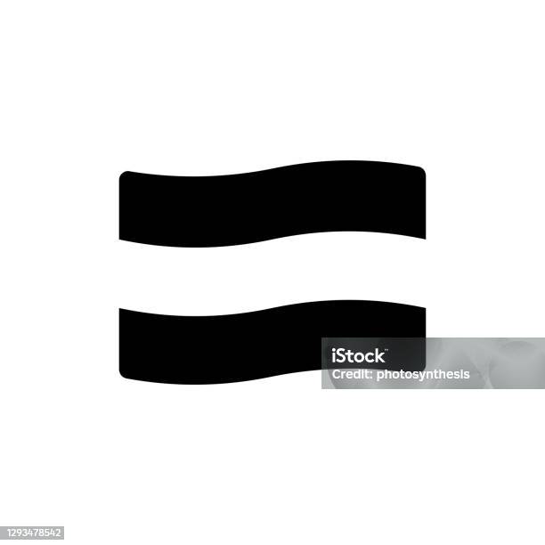 Ikon Vektor Bendera Bergelombang Emoji Datar Bendera Terisolasi Simbol