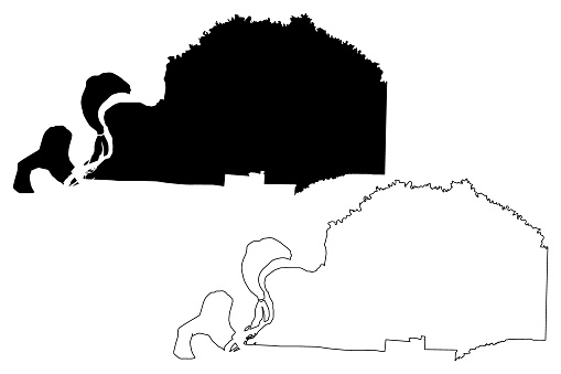 Tipton County State Of Tennessee Illustration Vectorielle De Carte