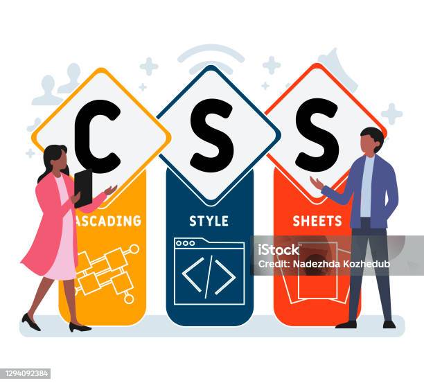 Conception Plate Avec Des Personnes Css Acronyme De Feuilles De Style