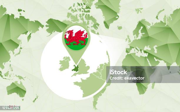 Amerika Sentris Peta Dunia Dengan Peta Wales Diperbesar Ilustrasi Stok ... Amerika Sentris Peta Dunia Dengan Peta Wales Diperbesar Ilustrasi Stok ...