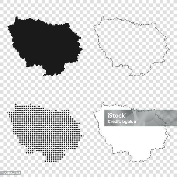 Cartes Diledefrance Pour Le Design Noir Contour Mosaïque Et Blanc