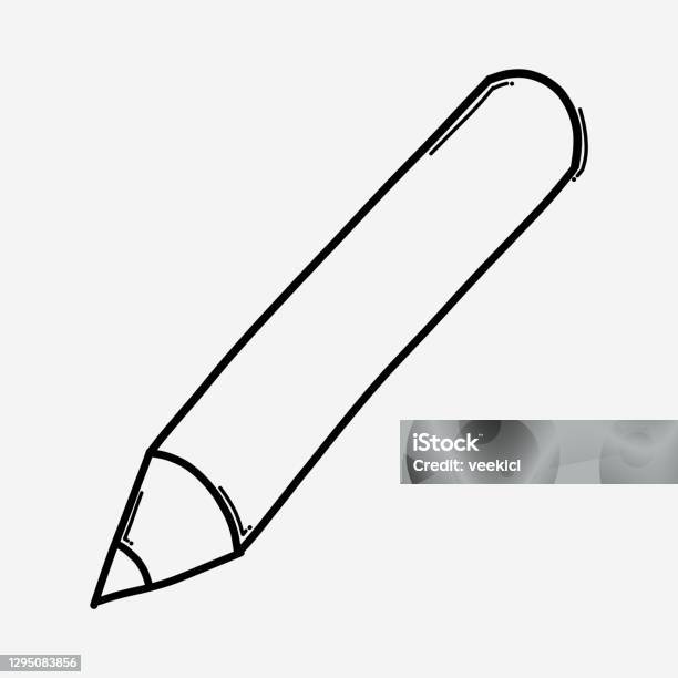 Vetores De Ícone Vetorial De Rabisco De Lápis Desenho De Esboço Ilustração Desenhada À Mão Eps10