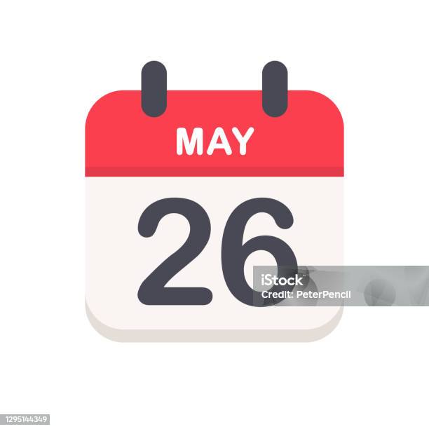May 26 Calendar Icon Stock Illustration - Download Image Now - 2021 ... May 26 Calendar Icon Stock Illustration - Download Image Now - 2021 ...