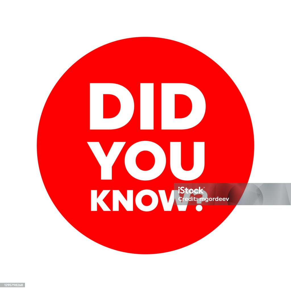 Did You Know Words Did You Know Vector Sign Stock Illustration ... Did You Know Words Did You Know Vector Sign Stock Illustration ...
