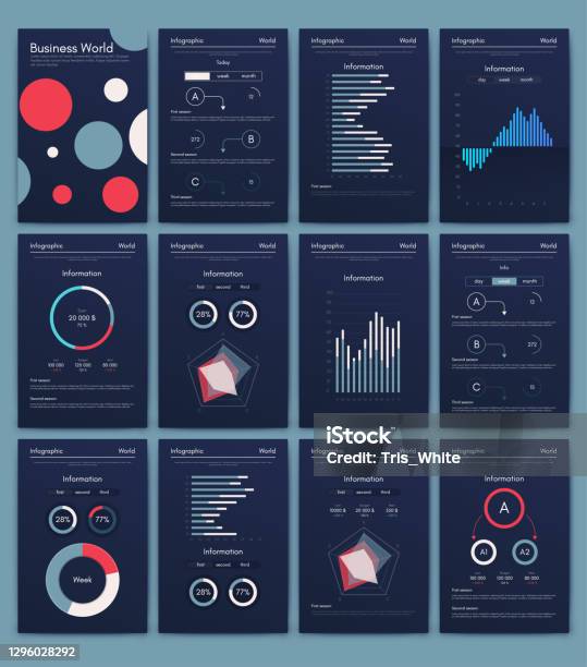 Éléments Vectoriels Infographiques Modernes Pour Les Brochures