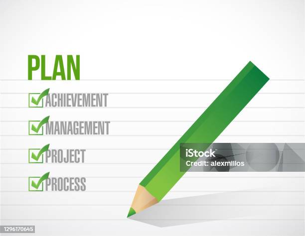 Conception Dillustration De Marque De Vérification De Plan Vecteurs
