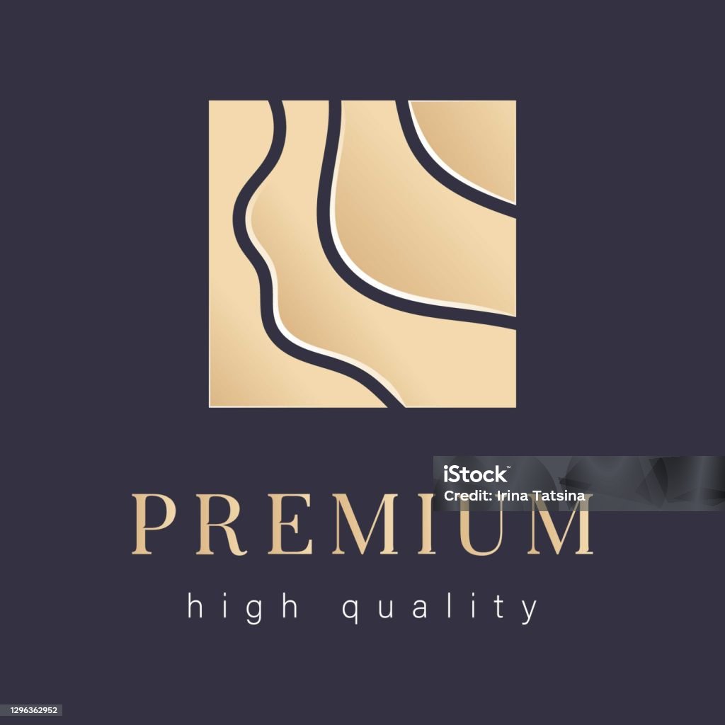 Abstract Art Wavy Square Logo With Waves Lines Backgrounddesign ... Abstract Art Wavy Square Logo With Waves Lines Backgrounddesign ...