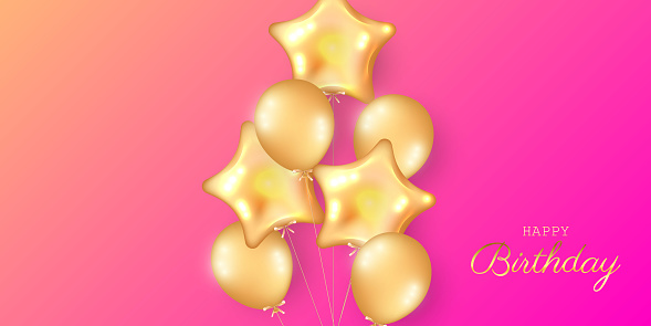 Fond Festif Danniversaire Avec Des Ballons Dhélium Vecteurs Libres De