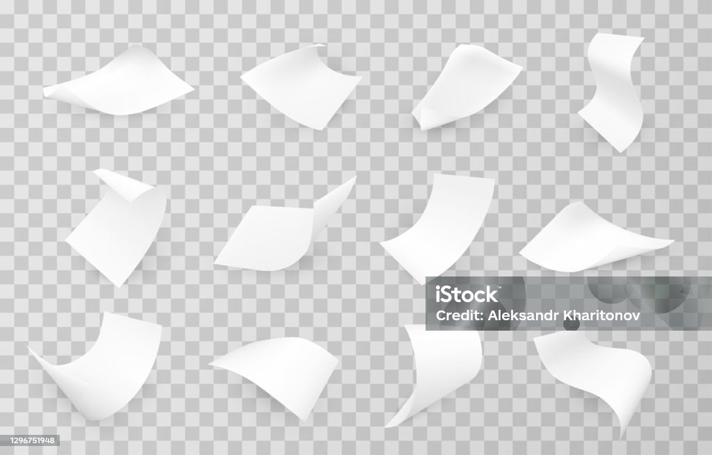 Lembar Kertas Terbang Jatuh Mockup Realistis Diatur Iklan Kosong ... Lembar Kertas Terbang Jatuh Mockup Realistis Diatur Iklan Kosong ...