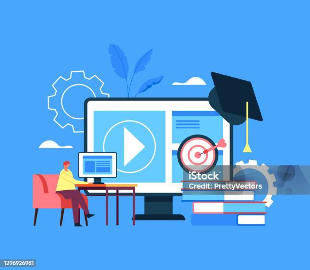 Accueil Web Apprentissage En Ligne Tutoriel Concept Déducation De