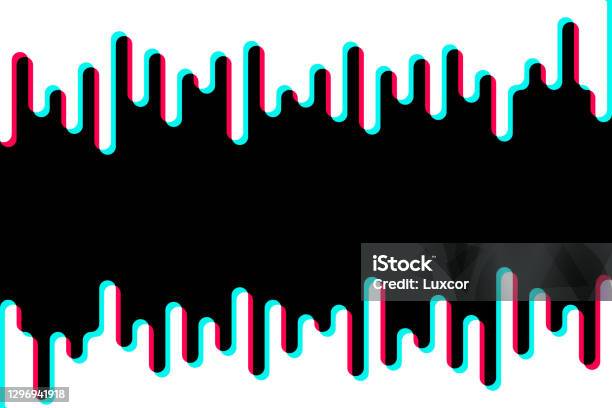 Futuristik Abstrak Biru Gradien Garis Gelombang Vektor Desain Template