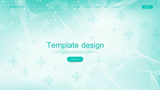 Medizinische Landing Page Vorlage Design Abstrakte ... Medizinische Landing Page Vorlage Design Abstrakte ...