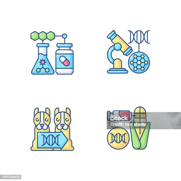 Genetic Modification Rgb Color Icons Set Stock Illustration - Download ... Genetic Modification Rgb Color Icons Set Stock Illustration - Download ...