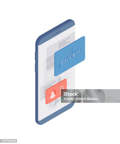 Application Mobile De Dessin Animé Avec La Signature Électronique Sur