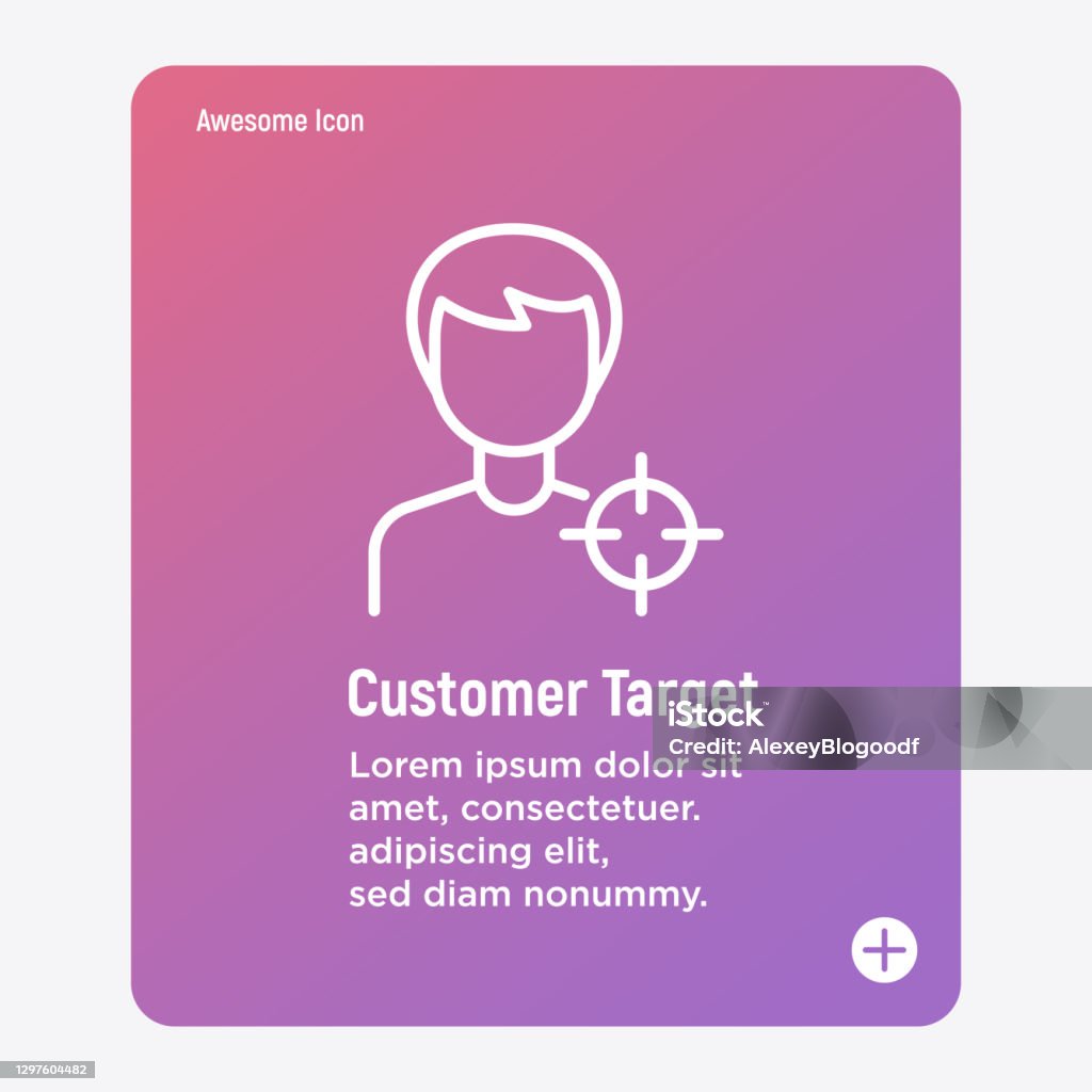 Customer Target Thin Line Icon Optimization Of Audience Market Strategy ... Customer Target Thin Line Icon Optimization Of Audience Market Strategy ...