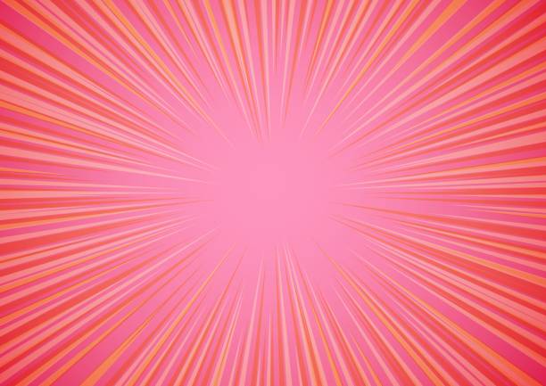Free Stock Photo of Pink Sun Background Shows Shining Rays And Bubbles ...