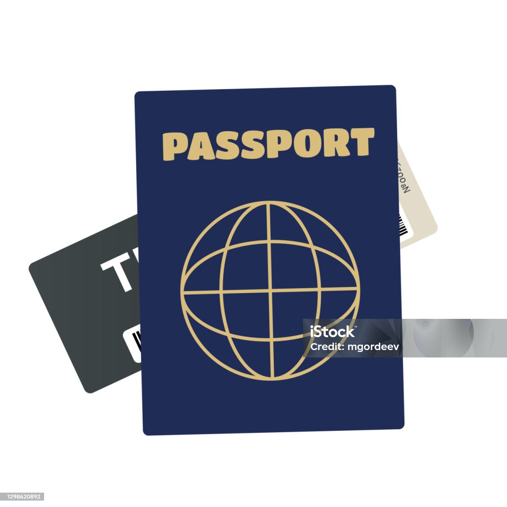 Passeport Avec Billets Davion Concept De Voyage Touristique