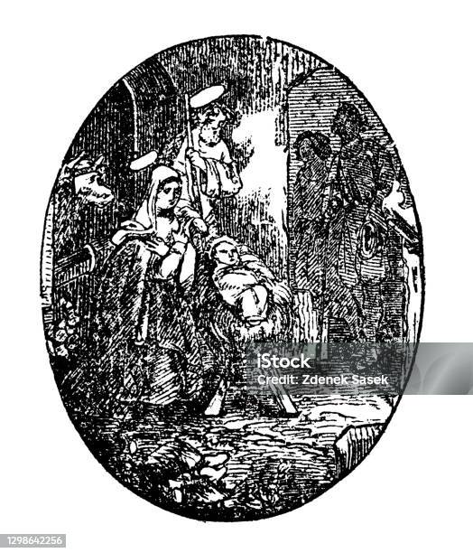 Disegno Biblico Religioso Antico Vintage O Incisione Del Presepe Gesù ... Disegno Biblico Religioso Antico Vintage O Incisione Del Presepe Gesù ...