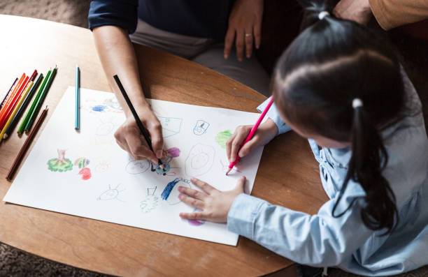 Free Stock Photo of Child Drawing on Piece of Paper | Download Free ...