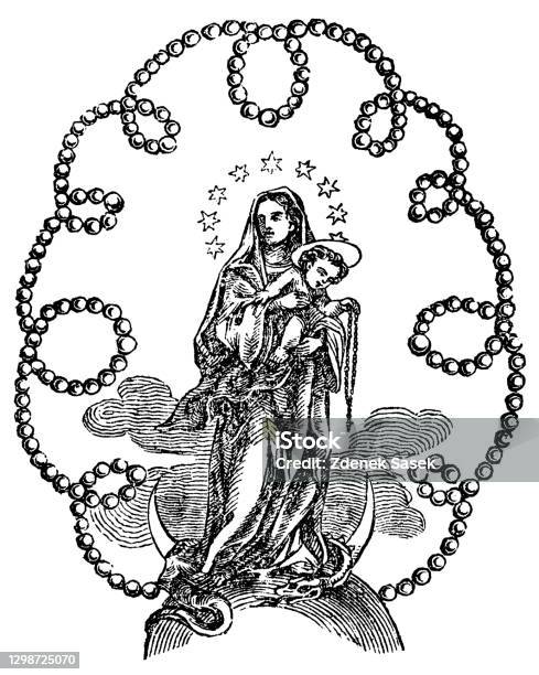 Disegno Biblico Religioso Antico Vintage O Incisione Della Madonna O ... Disegno Biblico Religioso Antico Vintage O Incisione Della Madonna O ...