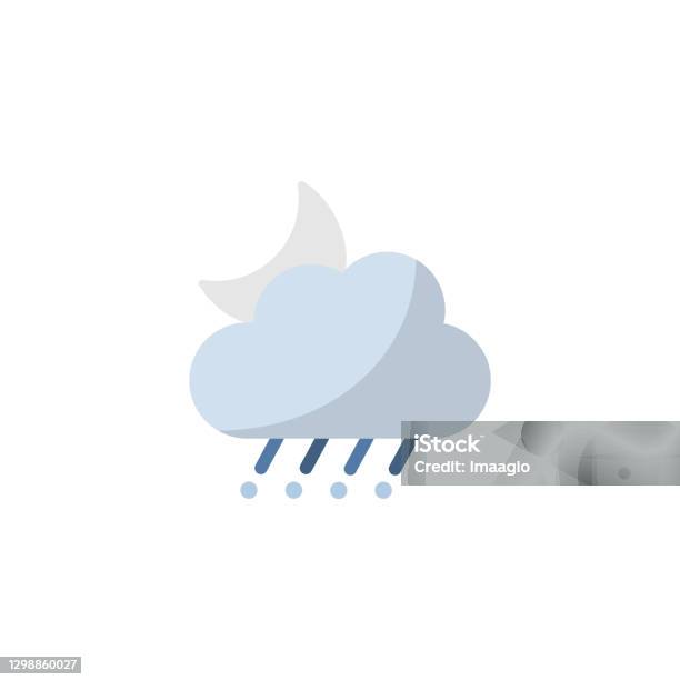 Sleet Awan Dan Bulan Ikon Datar Ilustrasi Vektor Cuaca Terisolasi ... Sleet Awan Dan Bulan Ikon Datar Ilustrasi Vektor Cuaca Terisolasi ...