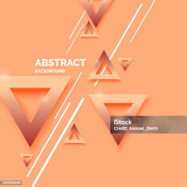 Latar Belakang Geometris Abstrak Desain Poster Dengan Angka Datar