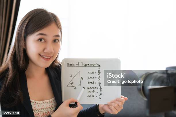 Online School Or Online Teacher Teaching A Matematics Stock Photo ... Online School Or Online Teacher Teaching A Matematics Stock Photo ...