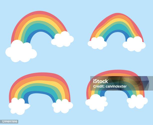 Dessins De Dessin Animé Darcenciel Et De Nuages Vecteurs Libres De