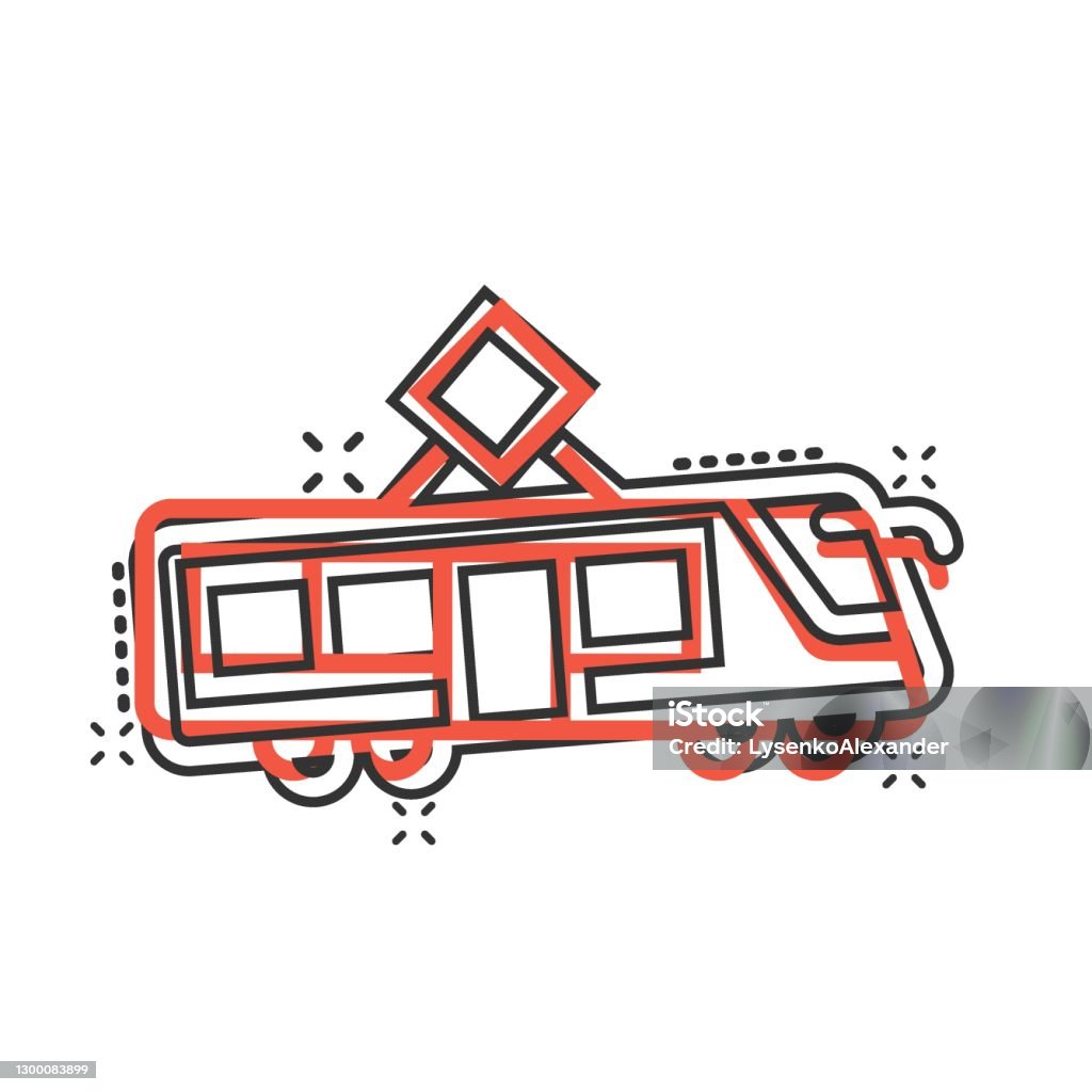 Vetores De Ícone Do Metrô Em Estilo Cômico Ilustração Do Vetor De