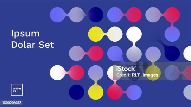 Tata Letak Desain Slide Judul Presentasi Dengan Grafik Link Geometris