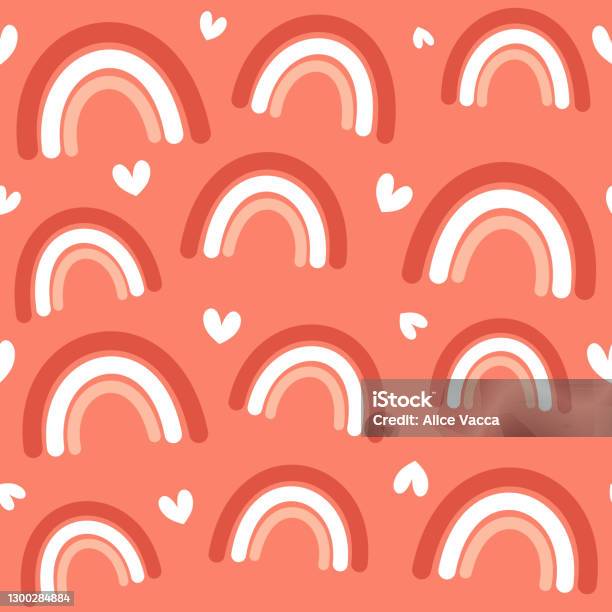 Lucu Indah Hari Valentine Romantis Mulus Pola Vektor Ilustrasi Latar