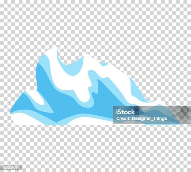 Iceberg Iceberg Flottant De Dessin Animé Paysage De Roche De Glace