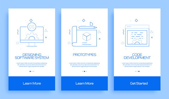 Concept Robotique Dingénierie À Bord De Lécran De Page Dapplication