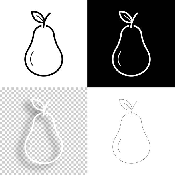 Pear Outline Clip Art