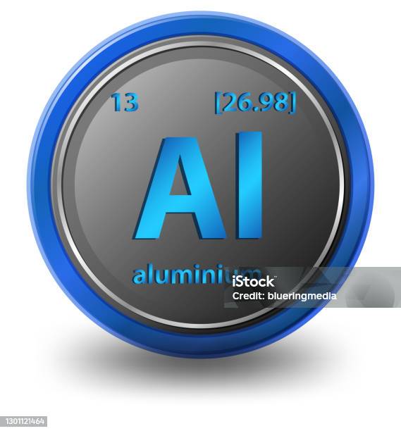Elemento Chimico In Alluminio Simbolo Chimico Di Numero Atomico E Massa
