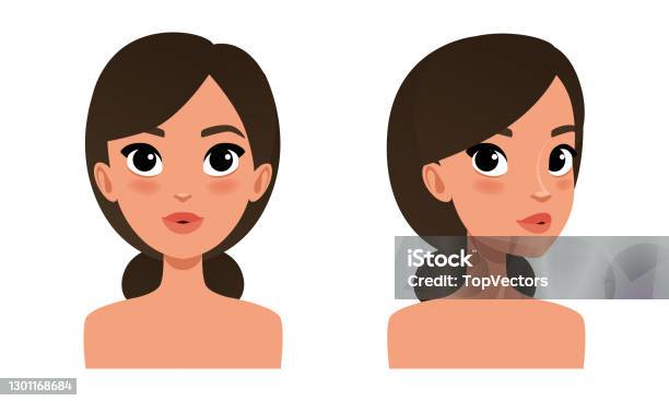Gadis Berambut Cokelat Imut Detail Ciptaan Karakter Wanita Cantik
