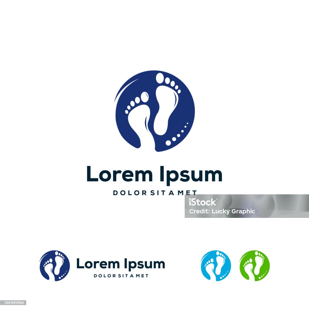 Vecteur De Conception De Soins Des Pieds Simples Symbole Du Pied De