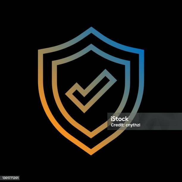 Icône De Ligne De Protection Symbole De Vecteur De Contour Vecteurs