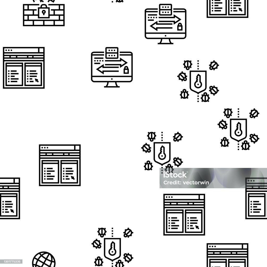 Ilustración De Ssh Sftp File Transfer Protocol Icons Set Vector Y Más