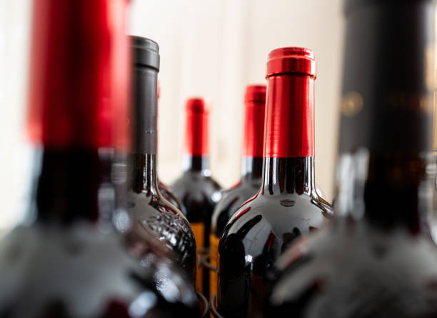 Free Stock Photo of Bottles of Wine Lined Up on Shelf | Download Free ...