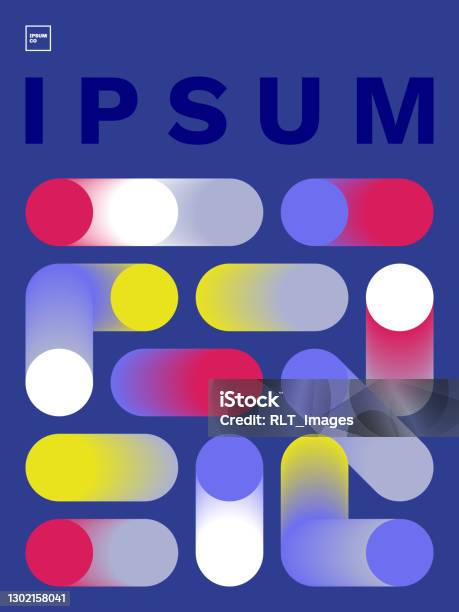 Tata Letak Desain Poster Modern Dengan Grafik Koneksi Geometris Abstrak