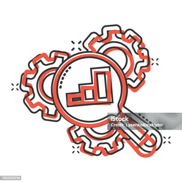 Lupe Mit Zahnradicon Im Comicstil Lupe Cartoon Vektorillustration Auf ... Lupe Mit Zahnradicon Im Comicstil Lupe Cartoon Vektorillustration Auf ...