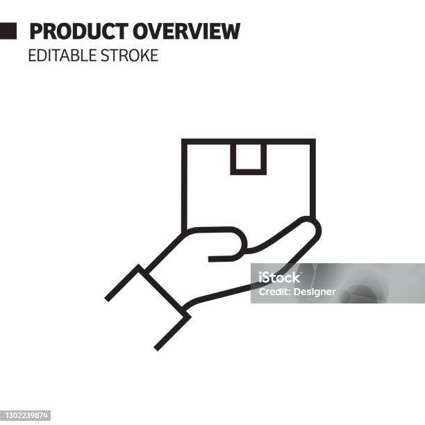 Icône De Ligne De Vue Densemble De Produit Illustration De Symbole ... Icône De Ligne De Vue Densemble De Produit Illustration De Symbole ...