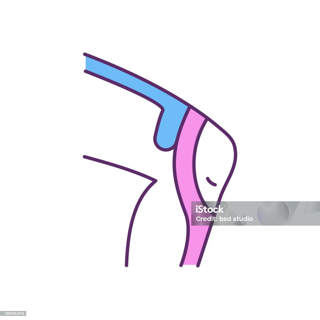 Mengaplikasikan Pita Kinesio Untuk Ikon Warna Rgb Nyeri Lutut Ilustrasi ... Mengaplikasikan Pita Kinesio Untuk Ikon Warna Rgb Nyeri Lutut Ilustrasi ...