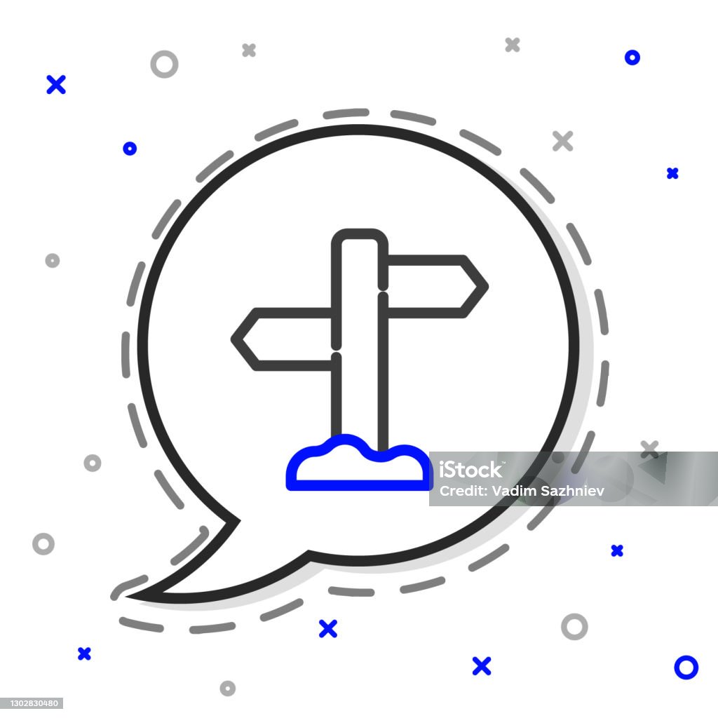 Znak Drogowy Linii Ikona Drogowskazu Izolowana Na Białym Tle Symbol ... Znak Drogowy Linii Ikona Drogowskazu Izolowana Na Białym Tle Symbol ...