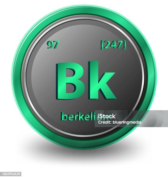 Elemento Chimico Di Berkelium Simbolo Chimico Di Numero Atomico E Massa